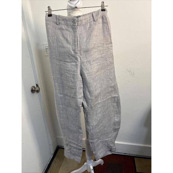 Ruti | Pants & Jumpsuits | Nwot Ruti Barrel Leg Linen High Rise Pants ...